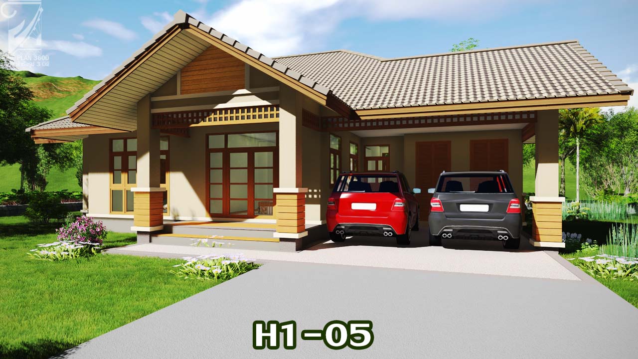 แบบบ้าน H1-05 - HOMEPLAN360d.com : HOMEPLAN360d.com