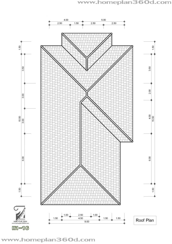 แบบบ้าน H1-16 - HOMEPLAN360d.com : HOMEPLAN360d.com